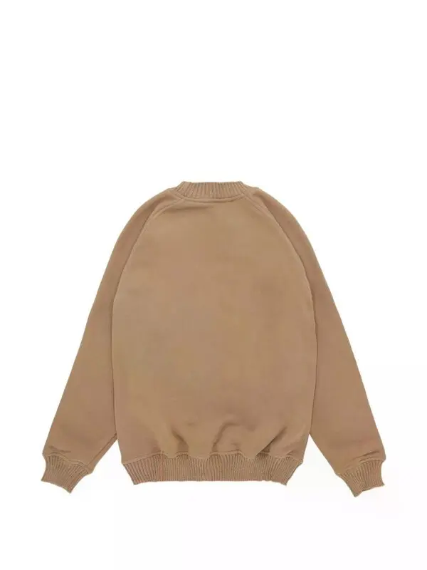 FORTELA Raglan Ribbed Knit Sweatshirt - Neutrals