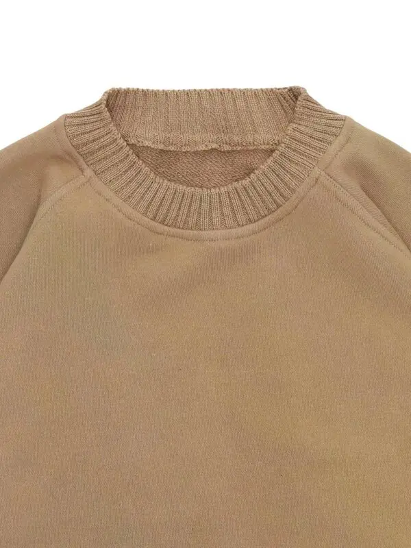 FORTELA Raglan Ribbed Knit Sweatshirt - Neutrals