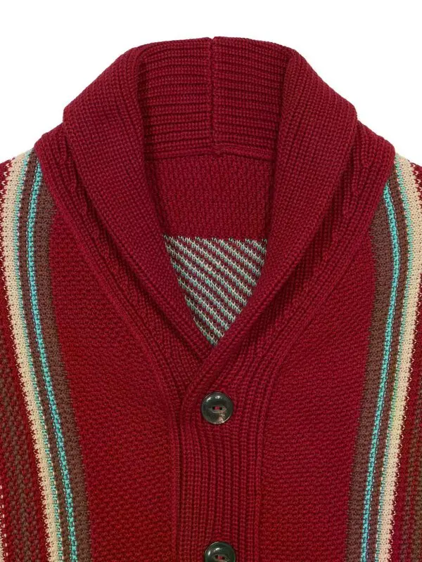 FORTELA Henryc Cotton Cardigan - Red