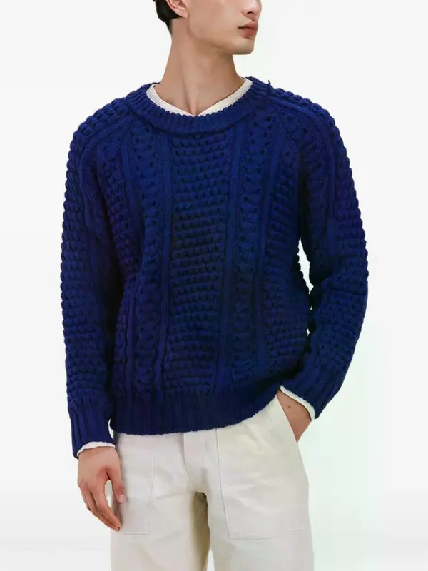 FORTELA Aston Cable-knit Sweater - Blue
