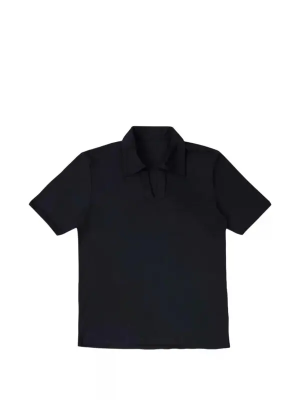 FORTELA Goose V-neck Short-sleeve Polo Shirt - Blue