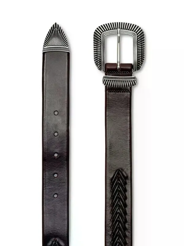 FORTELA Clayton Carved-buckle Belt