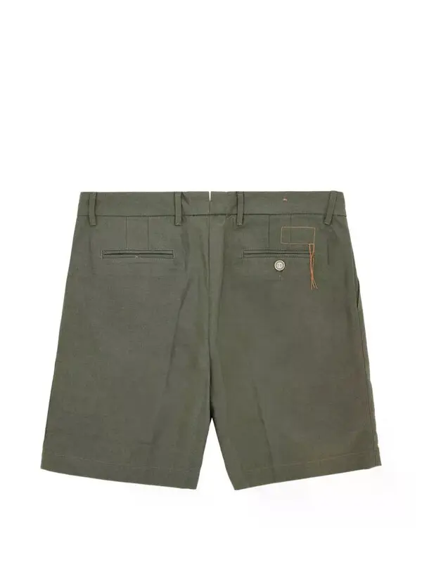 FORTELA Pleated Bermuda Shorts - Green