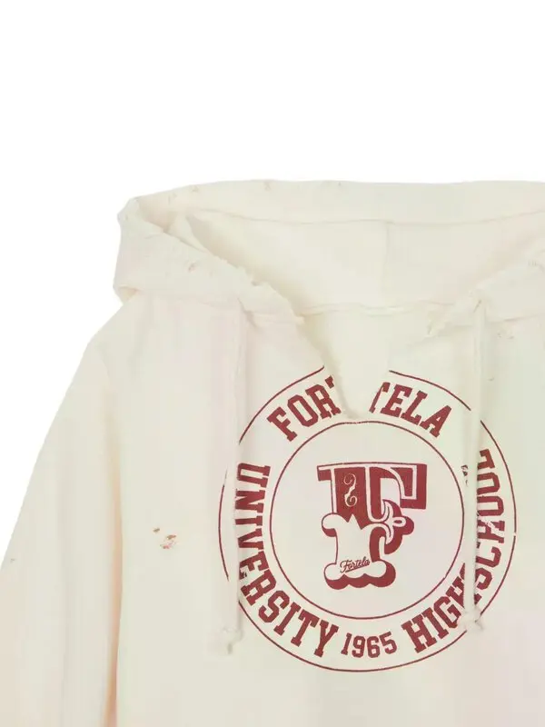 FORTELA Holly Print Hooded Top - Neutrals
