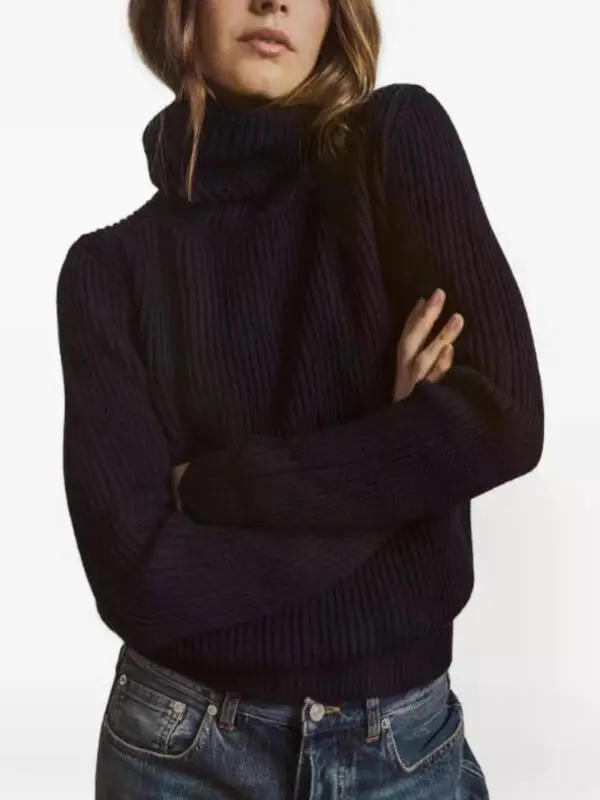 FORTELA Lucy High-neck Ribbed Sweater
