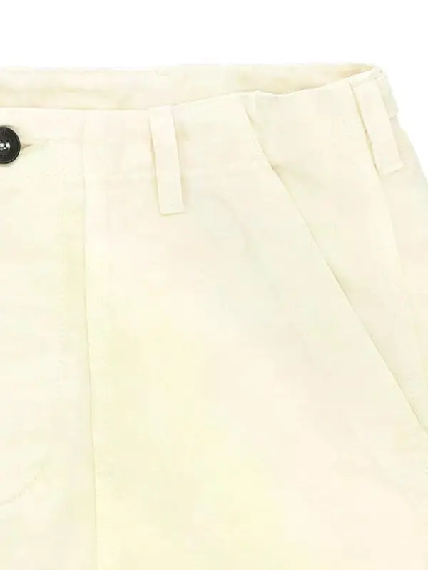 FORTELA Patch-pocket Linen Trousers - Neutrals