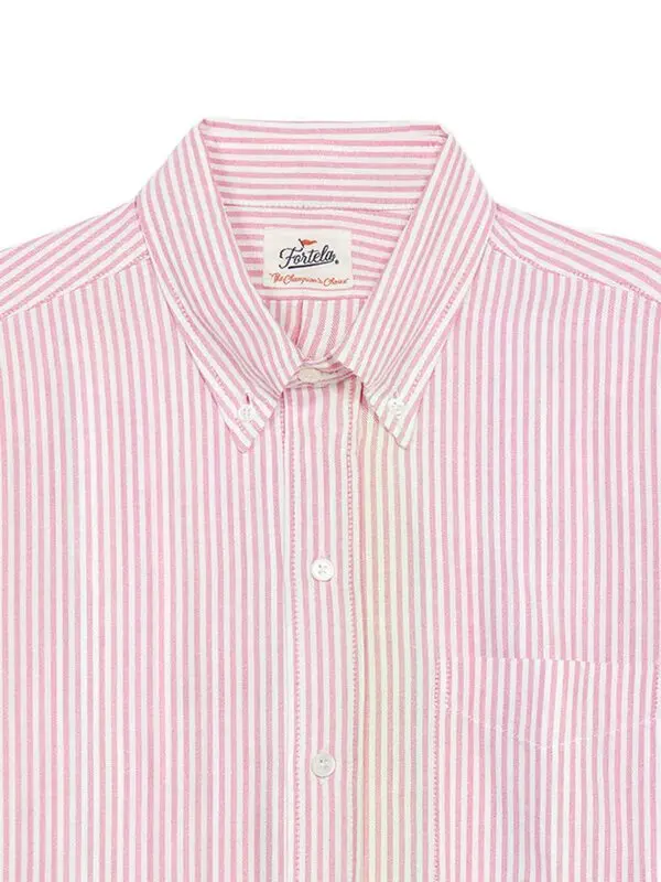 FORTELA King Striped-pattern Shirt - Pink
