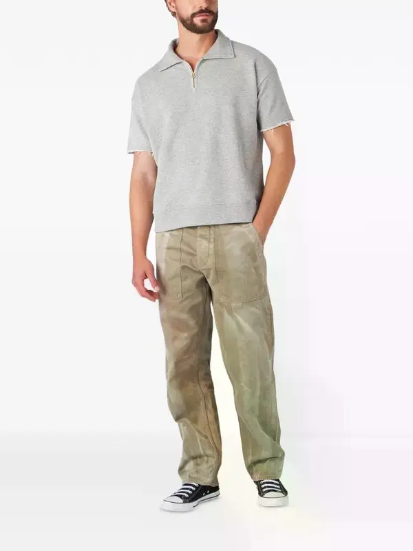 FORTELA York Zip Polo Shirt - Grey