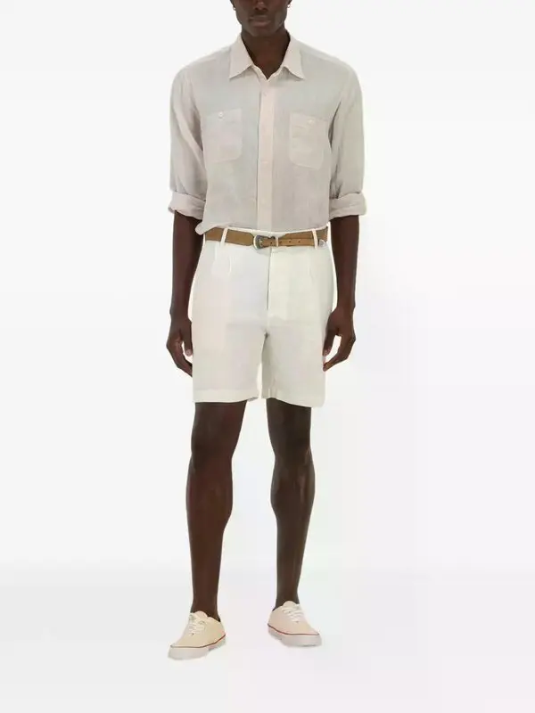 FORTELA Work Linen Shirt - Neutrals