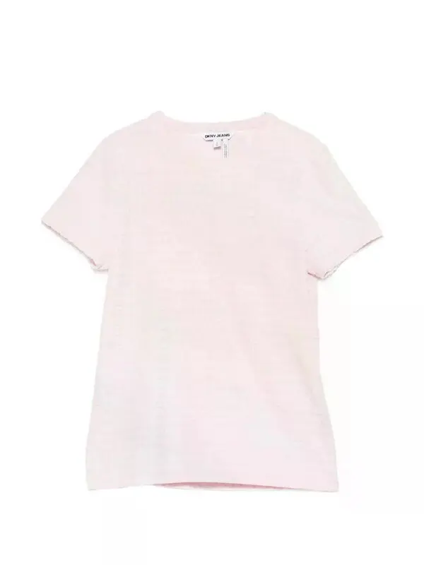 Dkny Logo Jacquard T-shirt - Pink