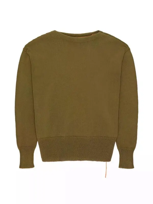 FORTELA Noah Boat-neck Knit Sweater - Green