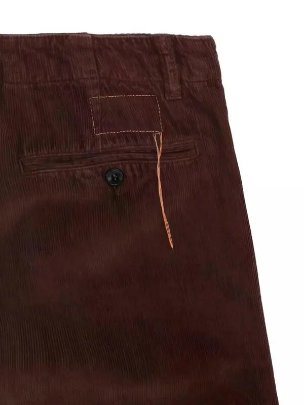 FORTELA Jamie Welt-pocket Corduroy Trousers - Red