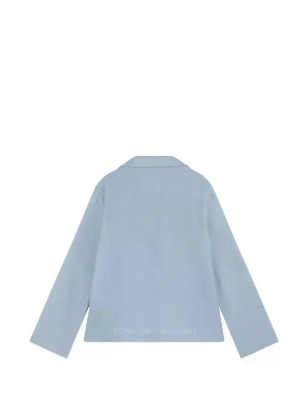 FORTELA Franco2 Patch-pocket V-neck Sweater - Blue