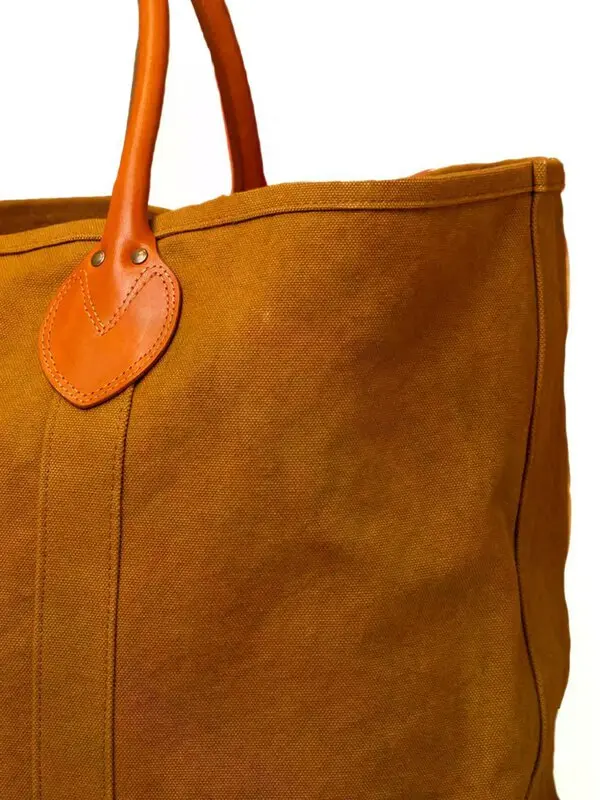 FORTELA Reinforced Stitching Handle Tote Bag - Brown