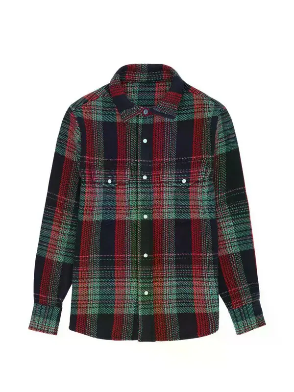 FORTELA Plaid Overshirt - Black