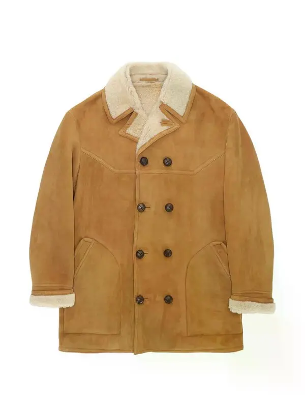 FORTELA Double-breasted Jacket - Brown