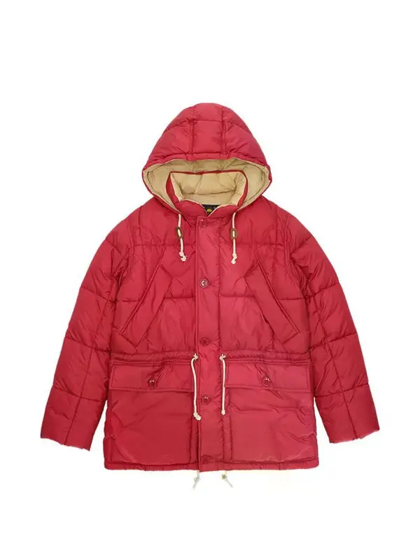 FORTELA Quilted Hooded Jacket - Red