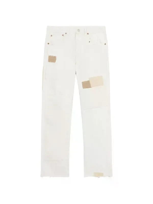 FORTELA 965 John Patchwork Frayed Jeans