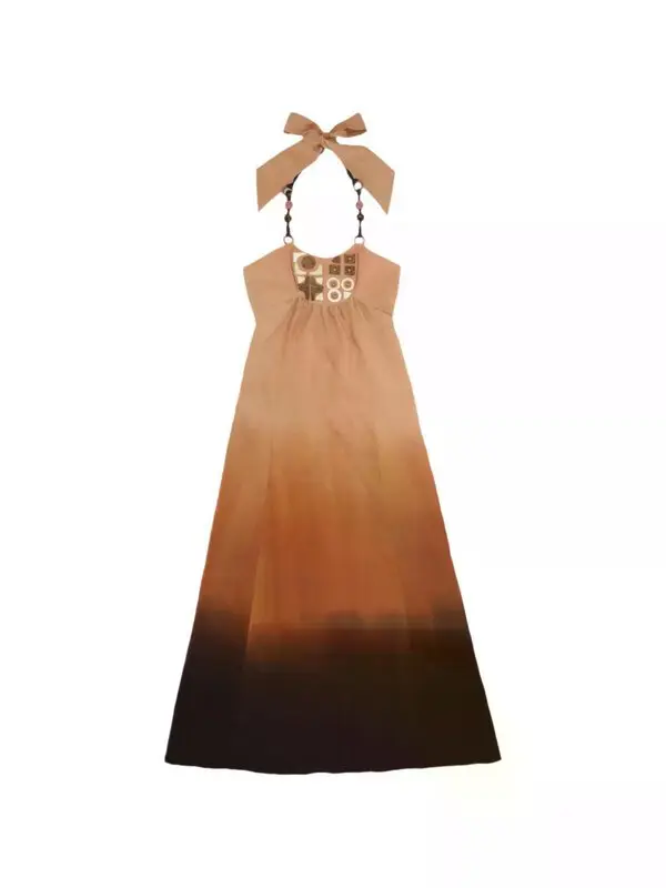 FORTELA Anfitrite Degradè Midi Dress - Neutrals