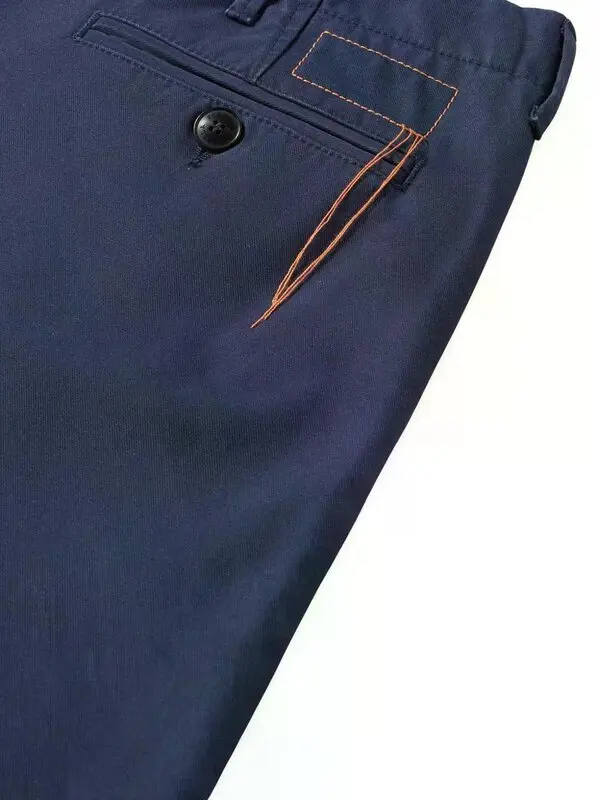 FORTELA Cotton Chino Trousers - Blue