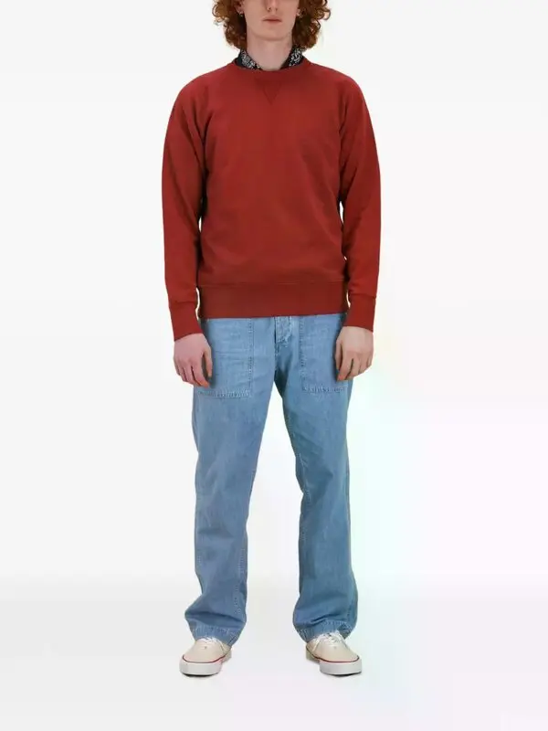 FORTELA Harvard Raglan-sleeves Sweatshirt - Red
