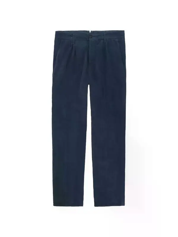 FORTELA Corduroy Welt-pocket Trousers - Blue