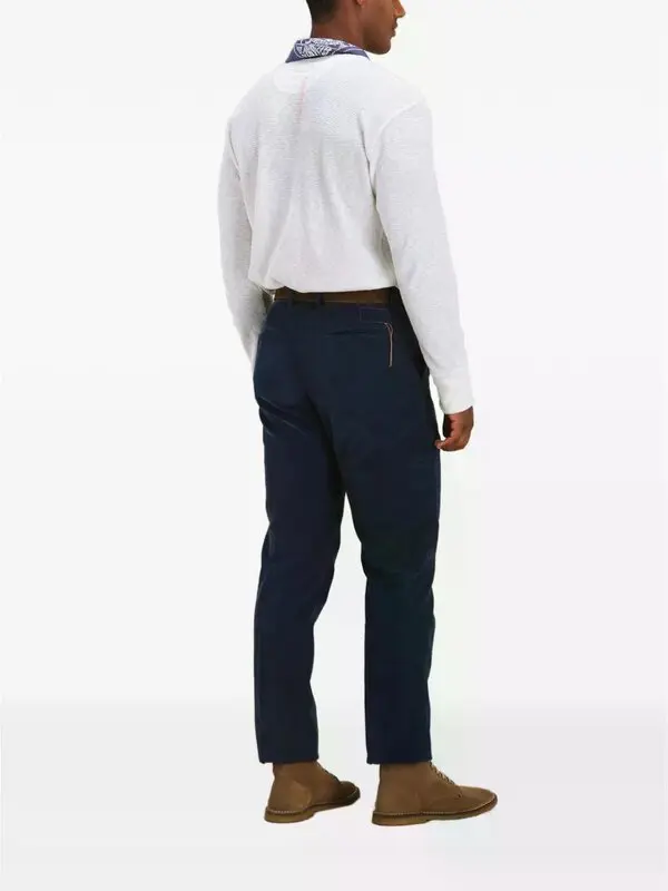 FORTELA Corduroy Welt-pocket Trousers - Blue
