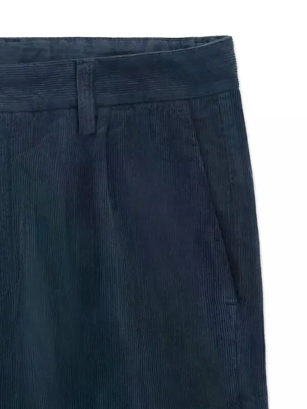 FORTELA Corduroy Welt-pocket Trousers - Blue