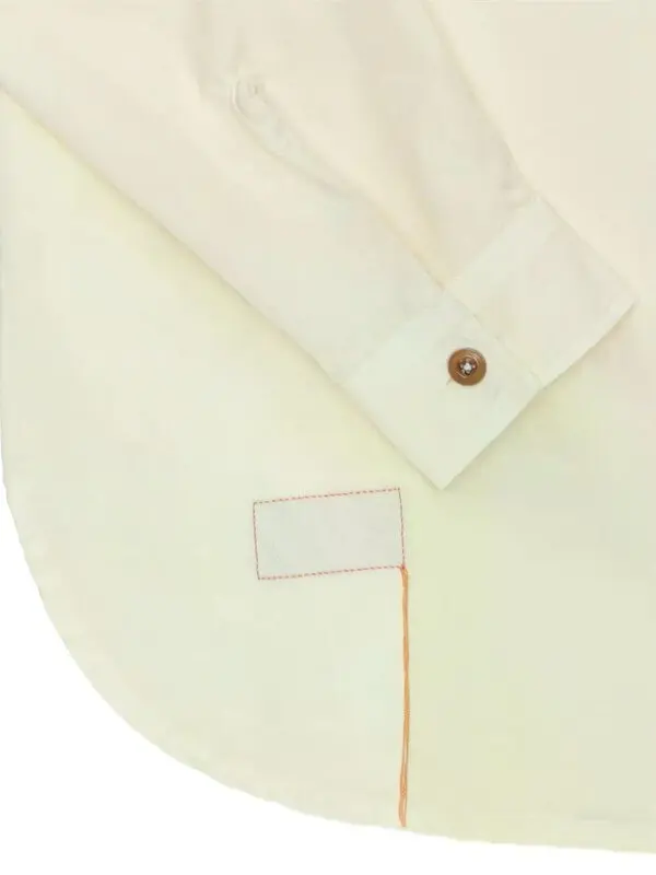 FORTELA Buttoned-pockets Overshirt - Neutrals