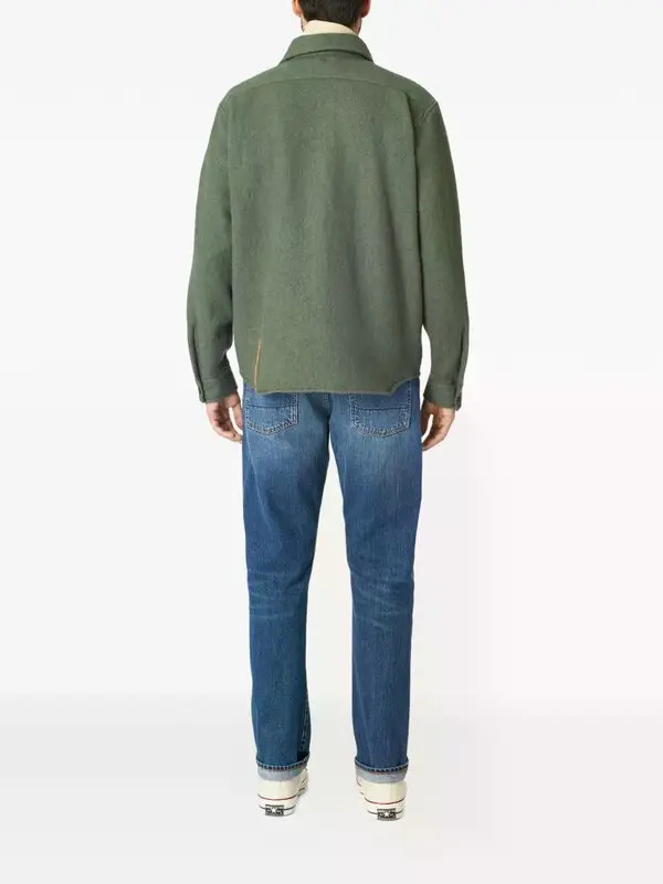 FORTELA Kenny Front-pocket Overshirt - Green
