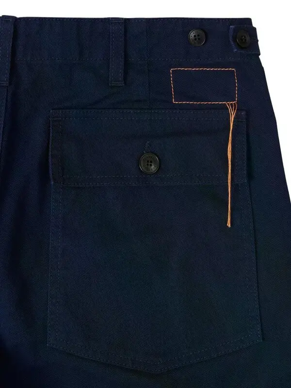 FORTELA Patch Pocket Trousers - Blue