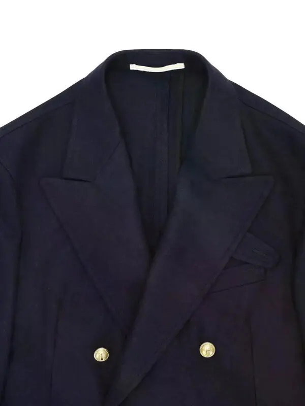 FORTELA Travel Double-breasted Blazer - Blue