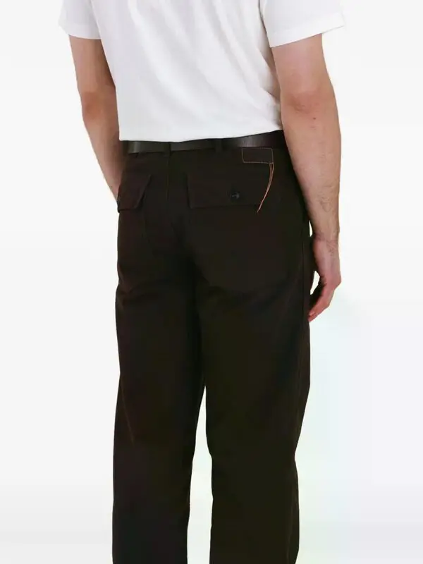 FORTELA Moleskin Cotton Fatigue Trousers - Brown