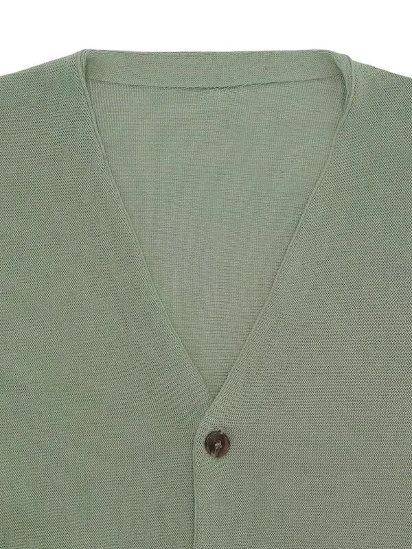 FORTELA Buttoned Ribbed Cardigan