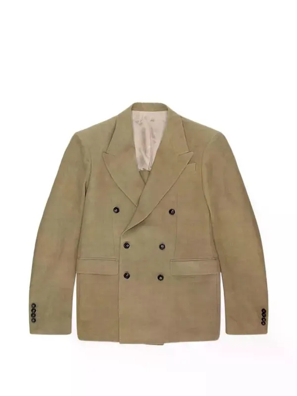 FORTELA Flapped Double-breasted Jacket - Neutrals