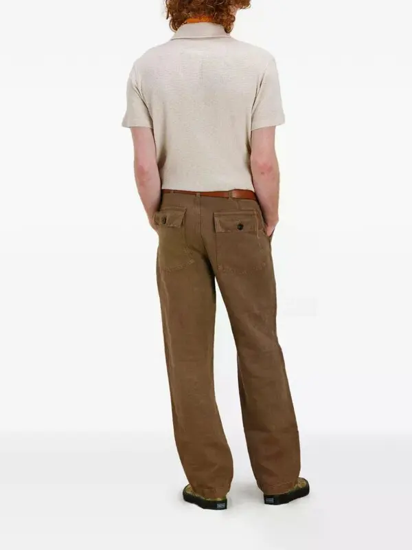 FORTELA Patch-pocket Trousers - Brown