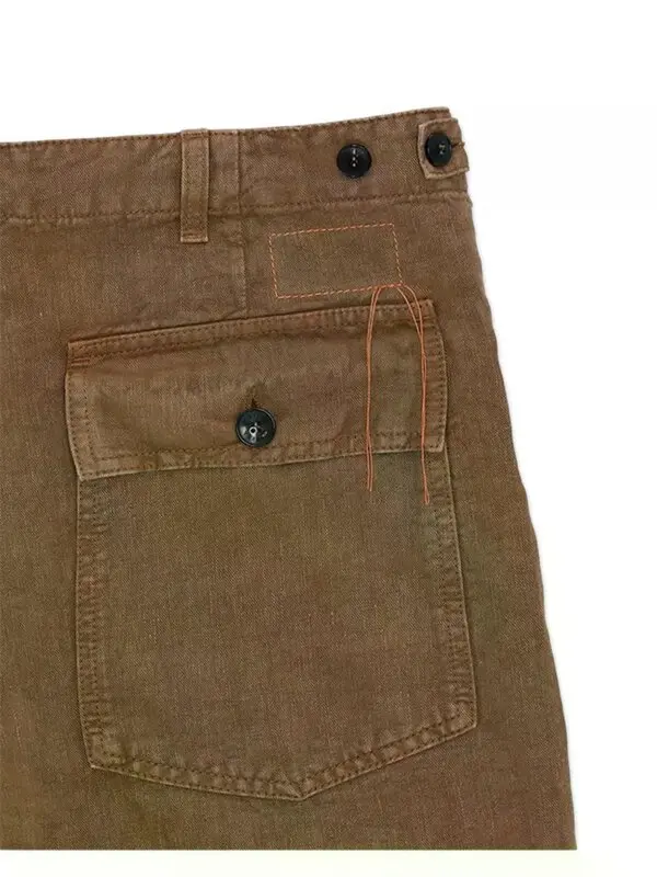 FORTELA Patch-pocket Trousers - Brown
