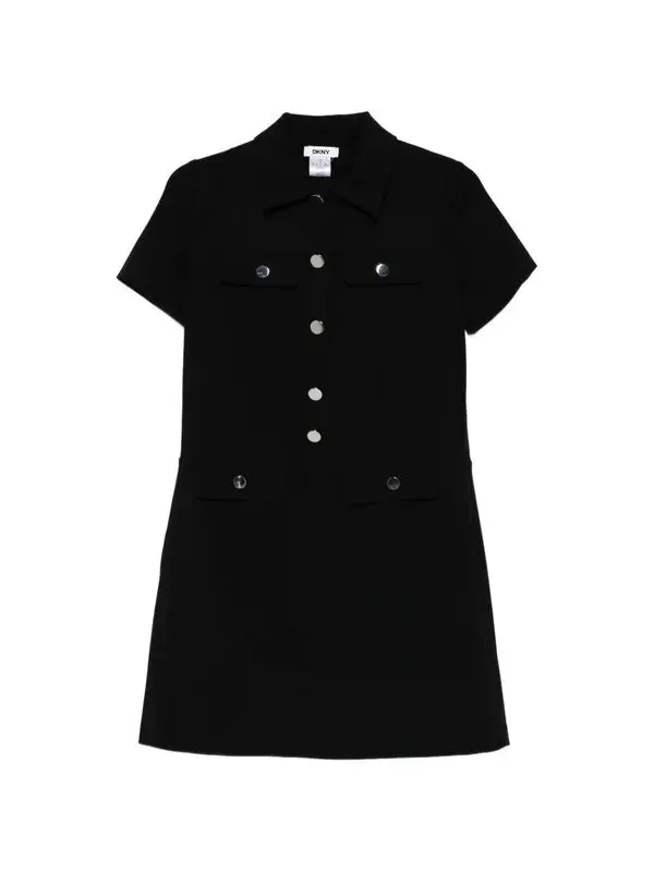 Dkny Button Pocket Mini Dress