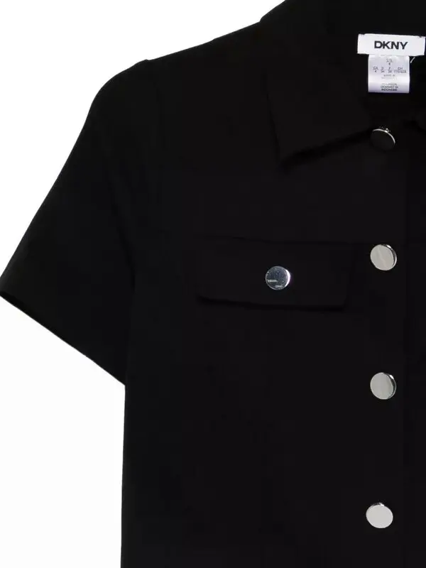 Dkny Button Pocket Mini Dress