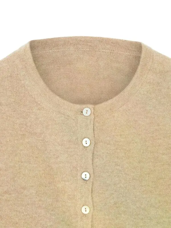 FORTELA Lou Henley Buttoned Sweater - Neutrals