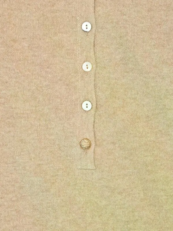 FORTELA Lou Henley Buttoned Sweater - Neutrals