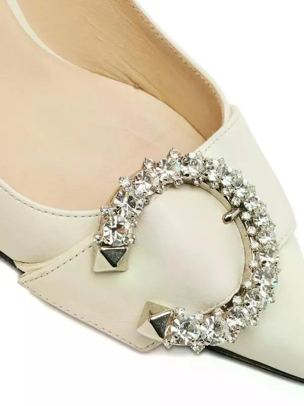 JIMMY CHOO Melva Crystal-embellished Pumps