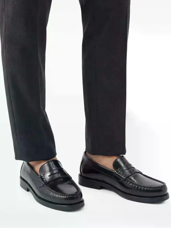 VINNY'S Frankie Leather Penny Loafers