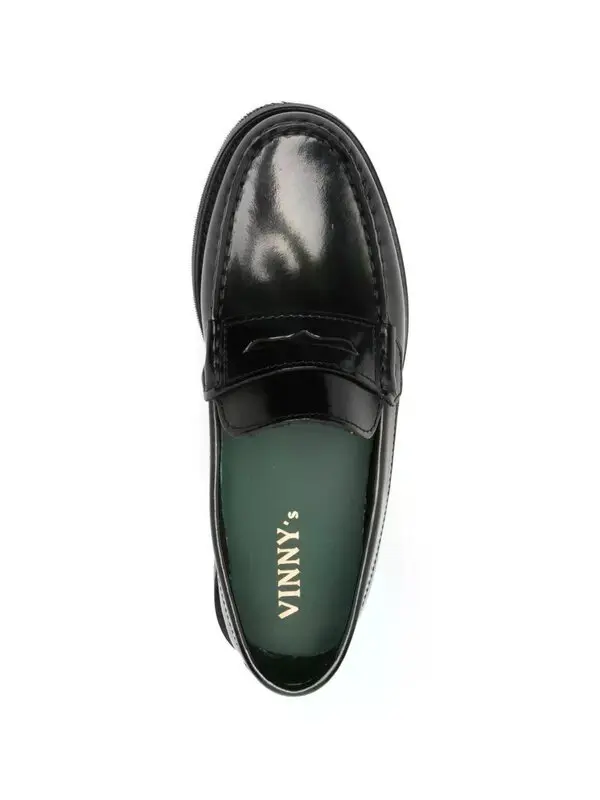 VINNY'S Frankie Leather Penny Loafers