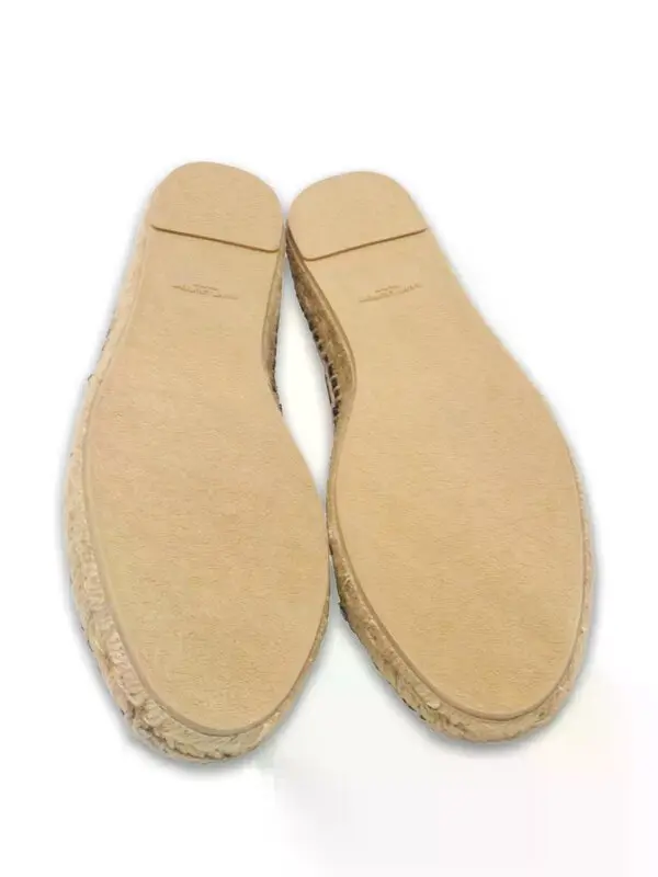 Saint Laurent Logo-embroidered Canvas Espadrilles - Black