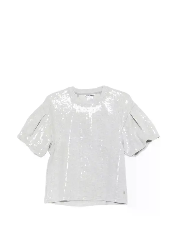 Dkny Sequin Puff-sleeve T-shirt