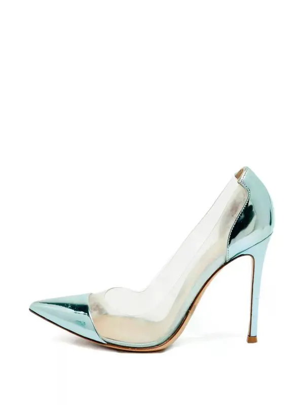 GIANVITO ROSSI Plexi Pointed-toe Pumps