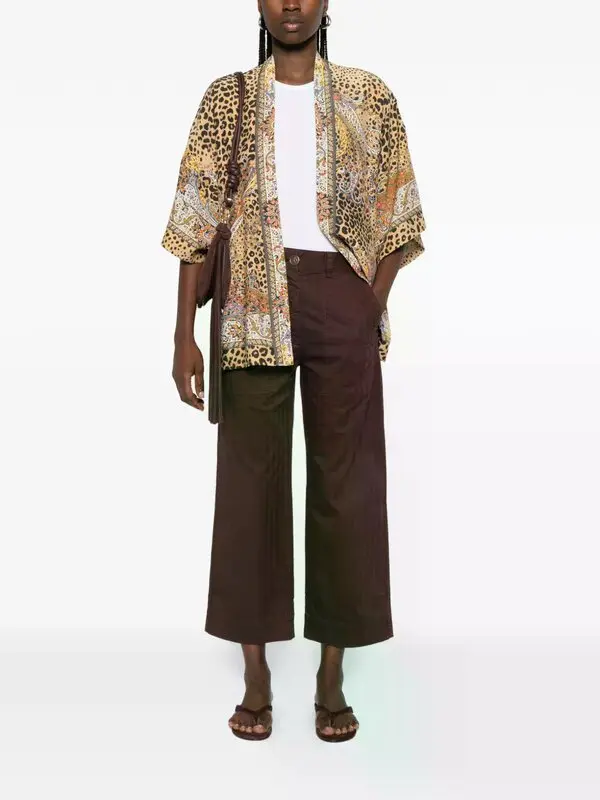 Etro Patch-pocket Herringbone Trousers