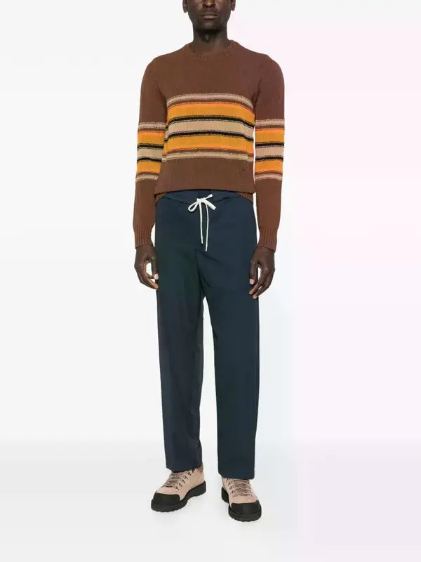 CRAIG GREEN Round-neck Striped Sweater