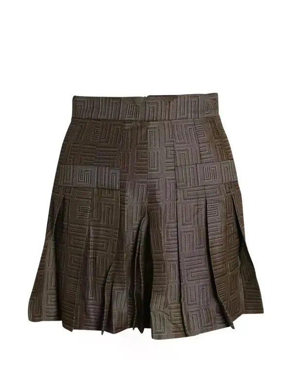 Sandro Gael Pleated Jacquard Shorts